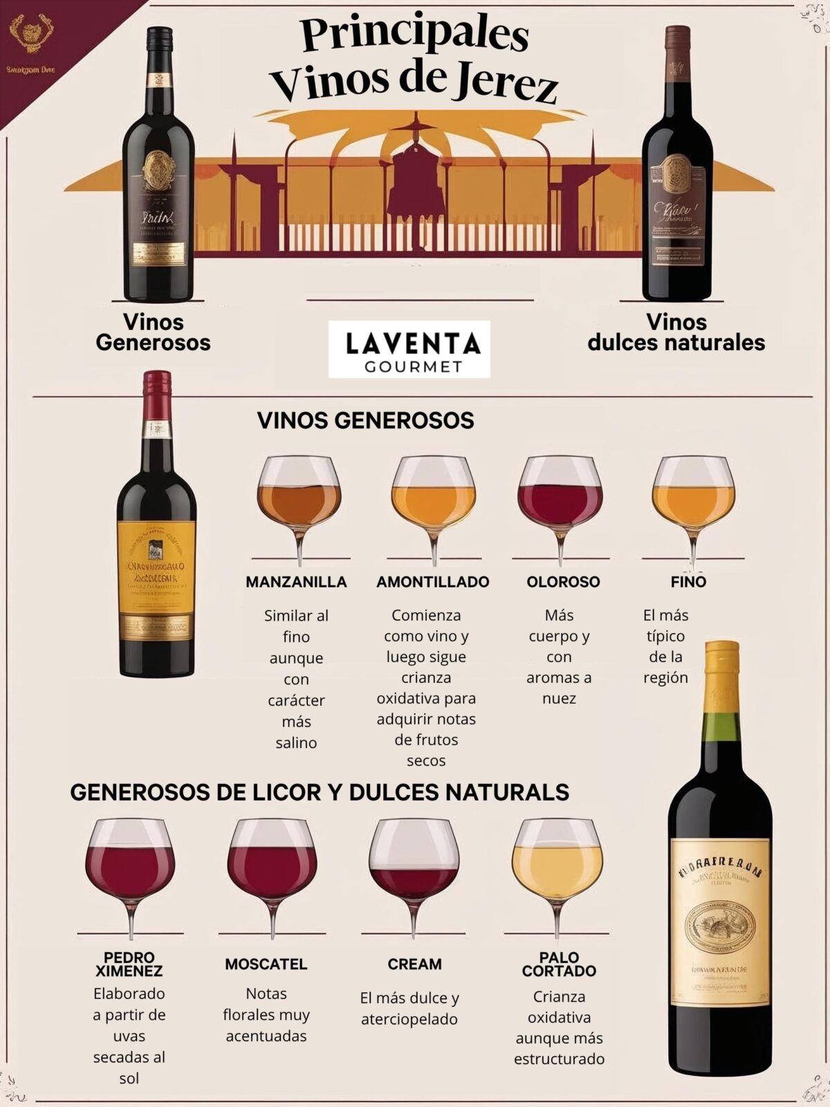 Tipos y características de los vinos de Jerez